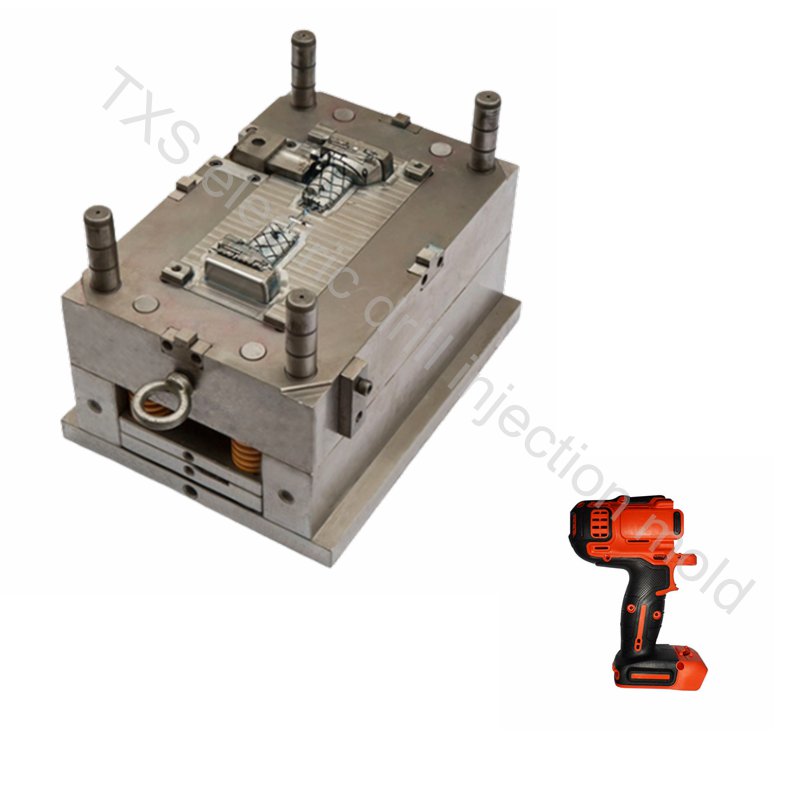 precision electric drill housing plastic injection mold
