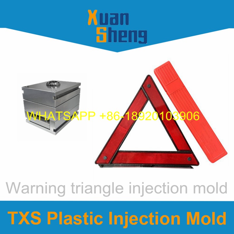precision warning triangle plastic injection mold and moulding mould tools