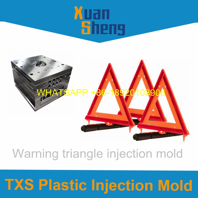 precision warning triangle plastic injection mold and moulding mould tools